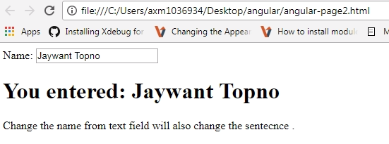 Data-binding methods in AngularJS